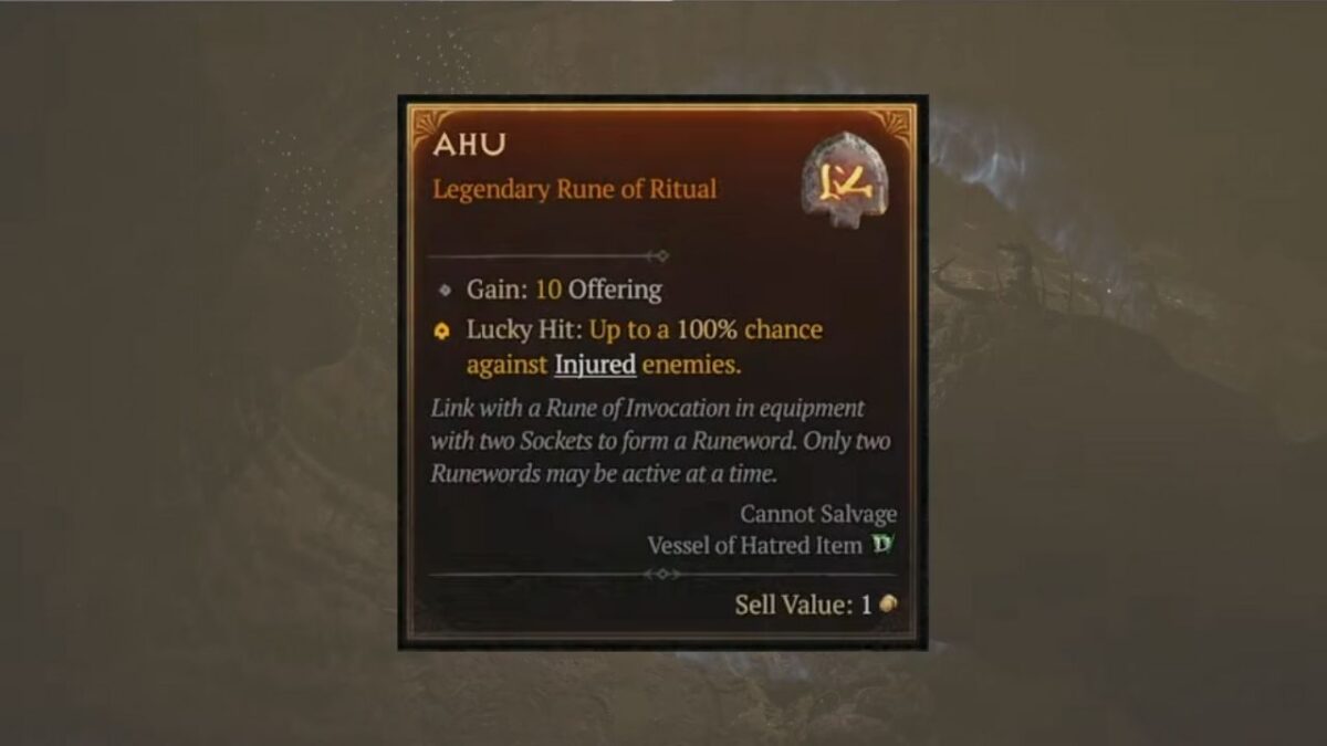 Farming Runes dans le DLC Vessel of Hatred de Diablo 4