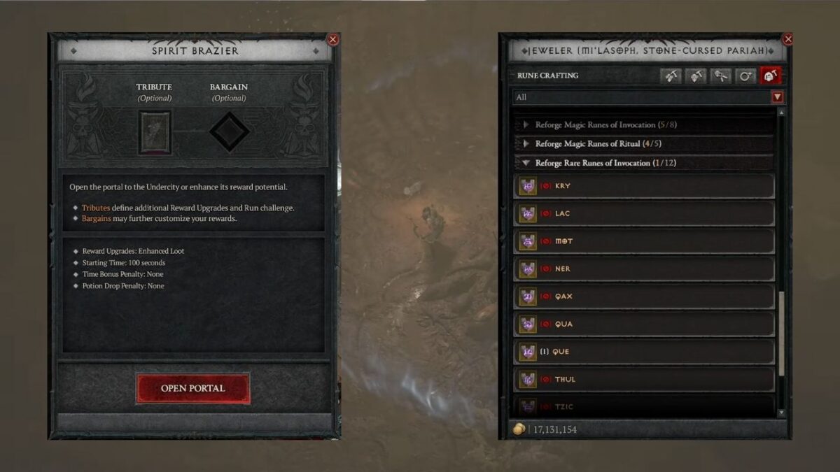 Farming Runes in Diablo 4 Vessel of Hatred DLC