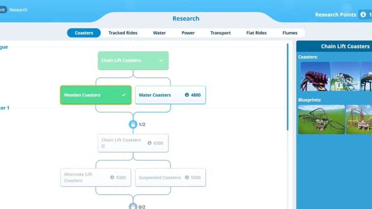 How to obtain Research Points in Planet Coaster 2?