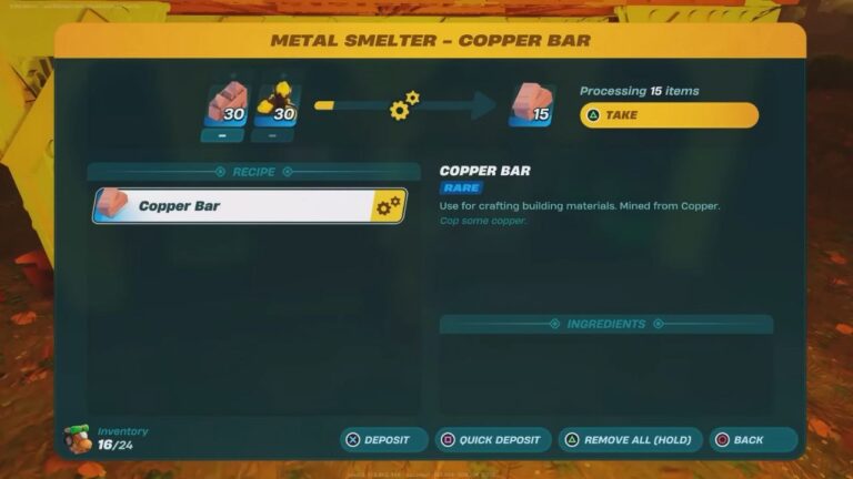 How to get Copper Bars in Lego Fortnite? Complete Guide