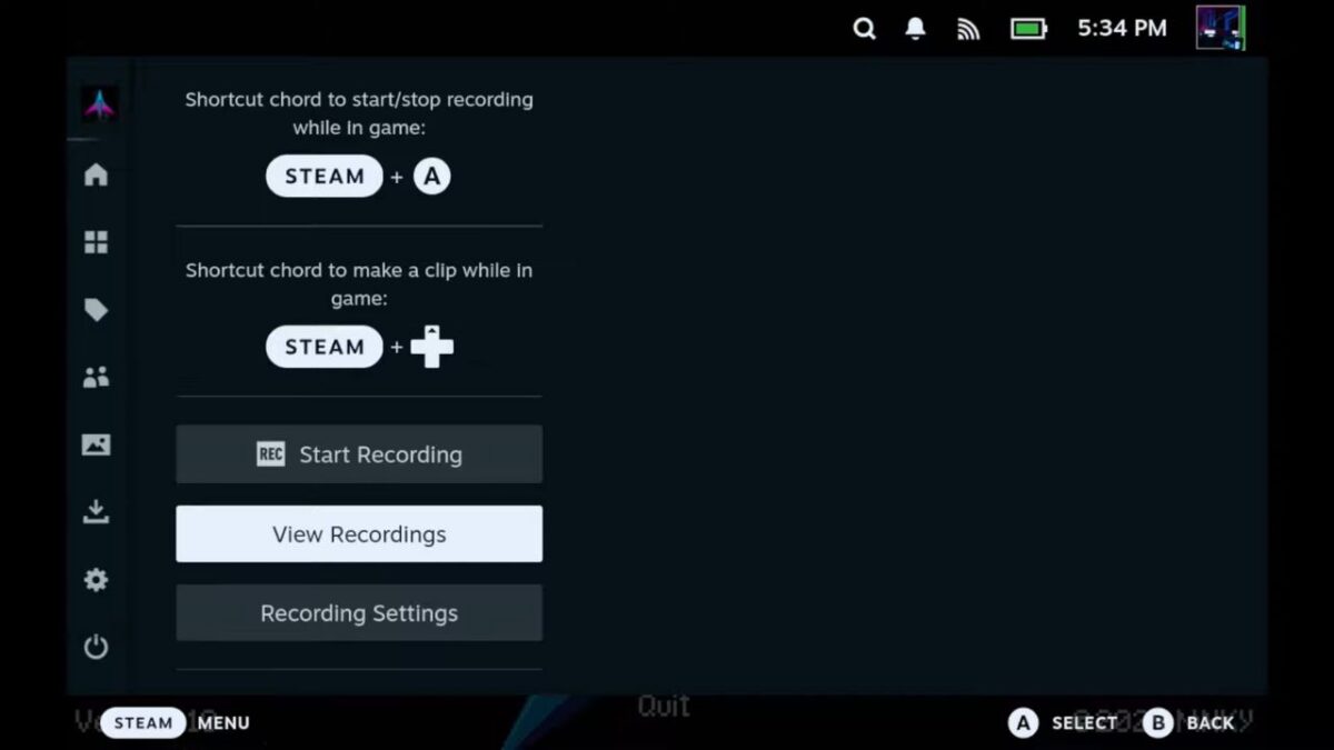Game Recording is finally on Steam Deck!