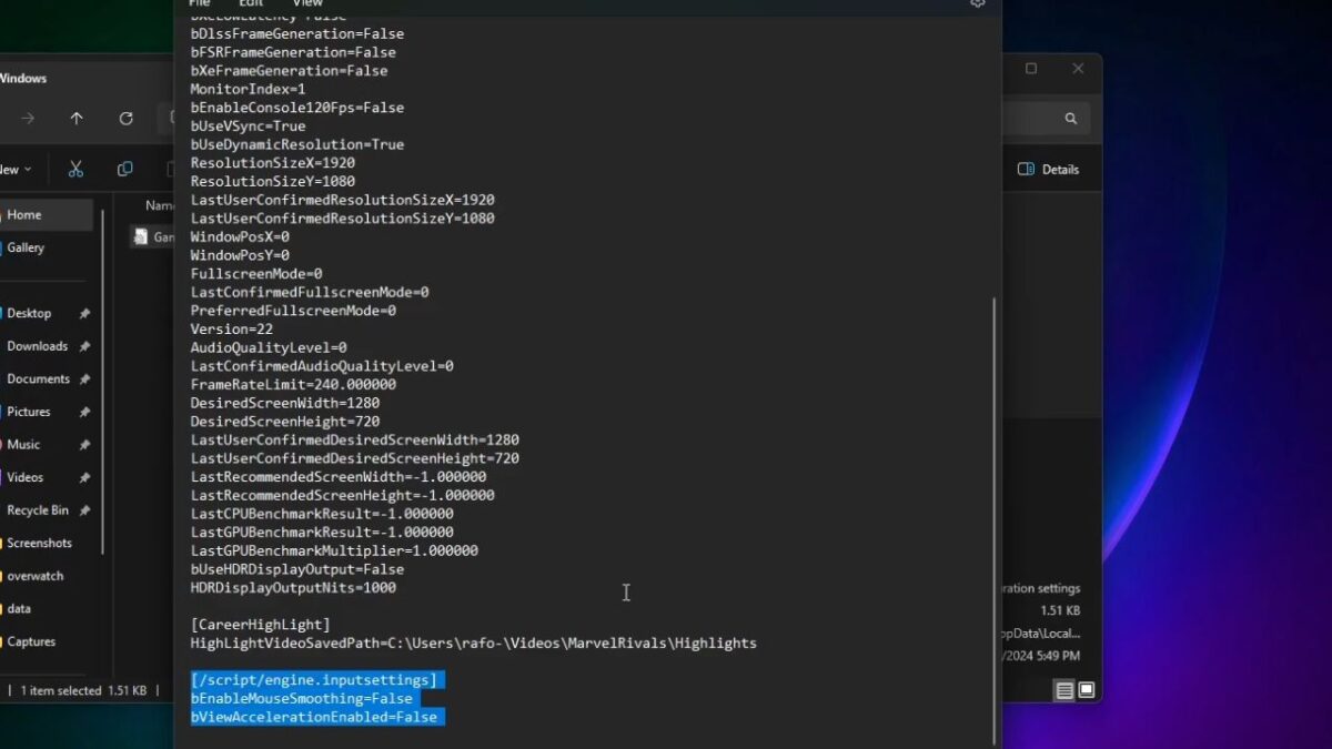 How to disable mouse acceleration in Marvel Rivals?