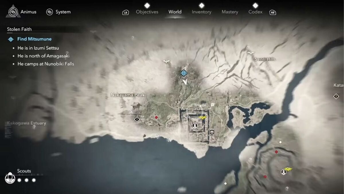 Where to find Mitsumune in Assassin’s Creed Shadows?
