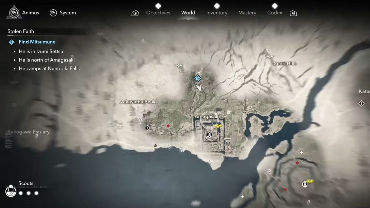 Where to find Mitsumune in Assassin’s Creed Shadows?