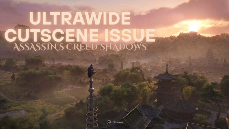 Lyall Patch for Ultrawide Cutscenes Issue - AC Shadows
