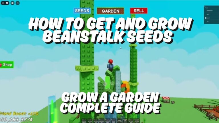 How to get and grow Beanstalk Seeds in Grow a Garden