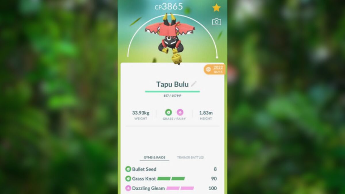 How to defeat Tapu Bulu Raid Boss in Pokémon Go?