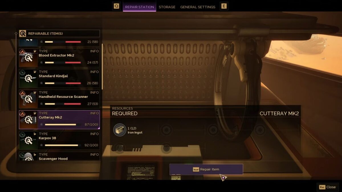 How to repair items in Dune: Awakening