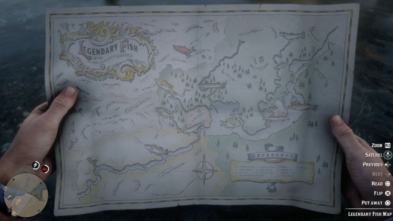 Where to find Legendary Fish in Red Dead Redemption 2?