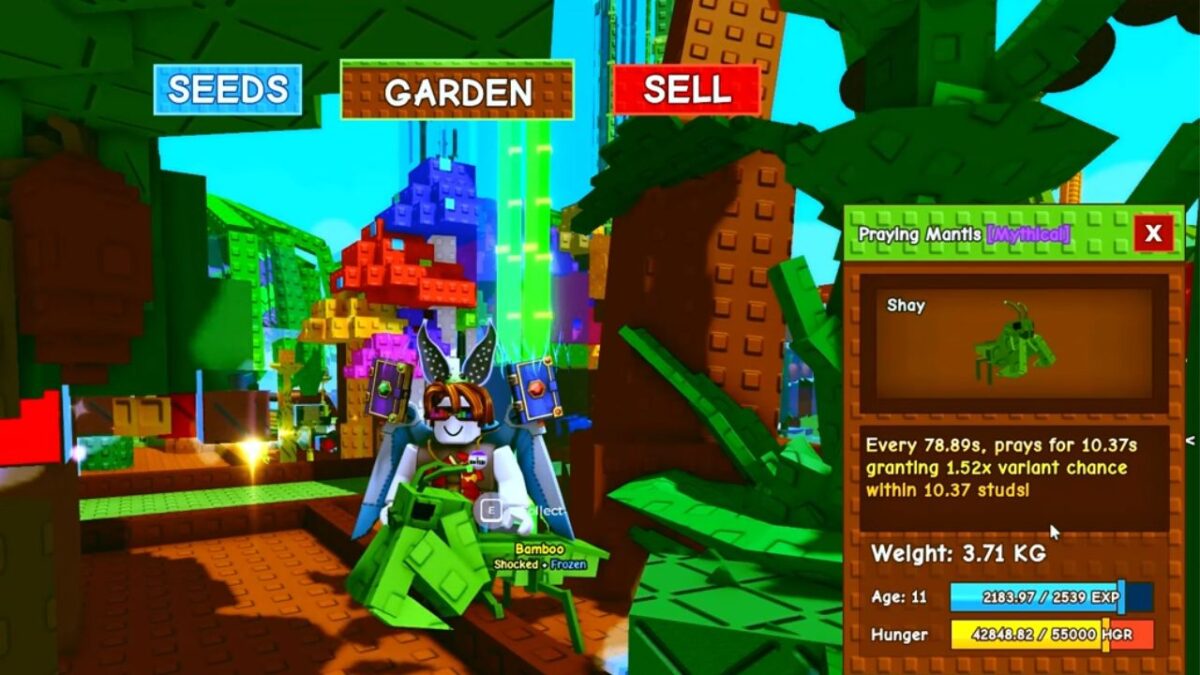 How to get the Praying Mantis Pet in Grow a Garden Roblox